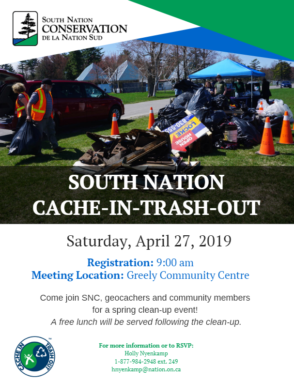 SNC Cache-In-Trash-Out Community Clean-Up | South Nation Conservation ...